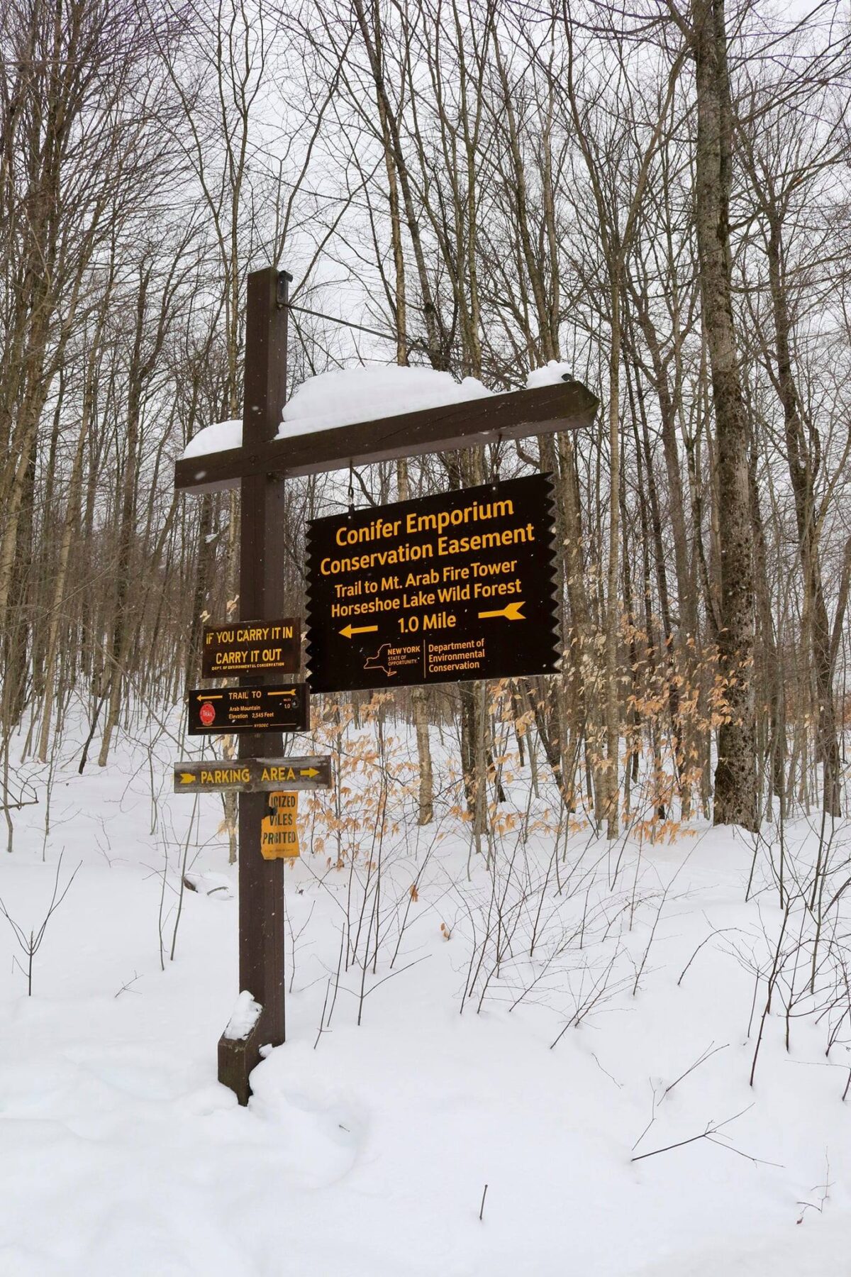 Tupper Lake Triad hiking challenge…in winter! | US travel with us!